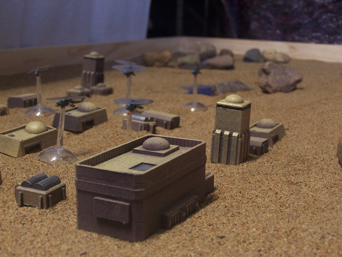 Delta Vector: Cheap Quick Terrain: Brigade Models 6mm Sci Fi Buildings